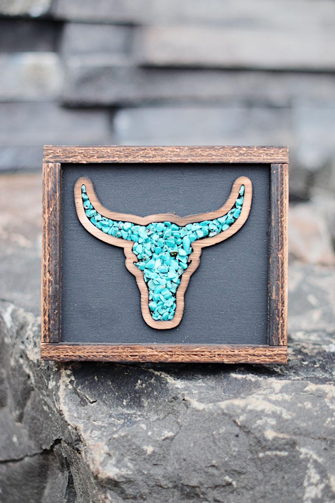 Turquoise Bullskull Decor – Buckin' Cowgirl