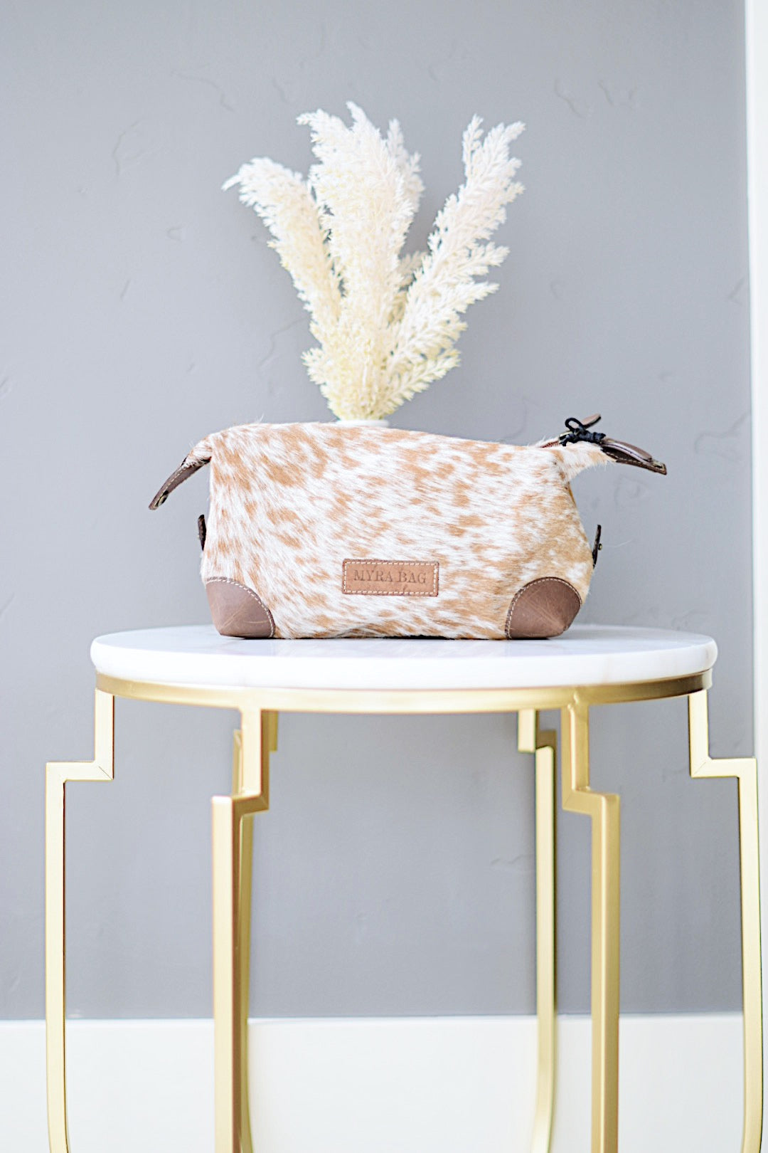 Cowhide Makeup Pouch – Buckin' Cowgirl